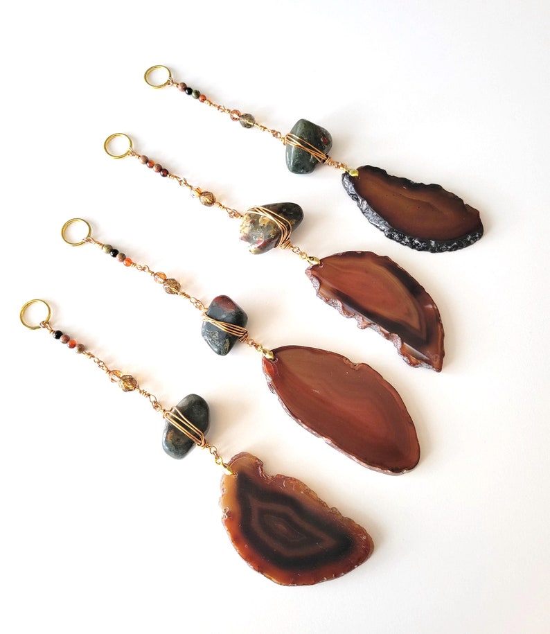 Physical and Emotional Healing Hanging Crystals, Wire Wrapped Crystals ...