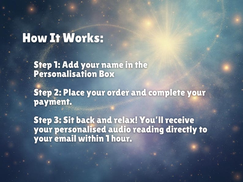 Same-hour Blind Tarot Reading Personalised Audio Insight With Mystic ...