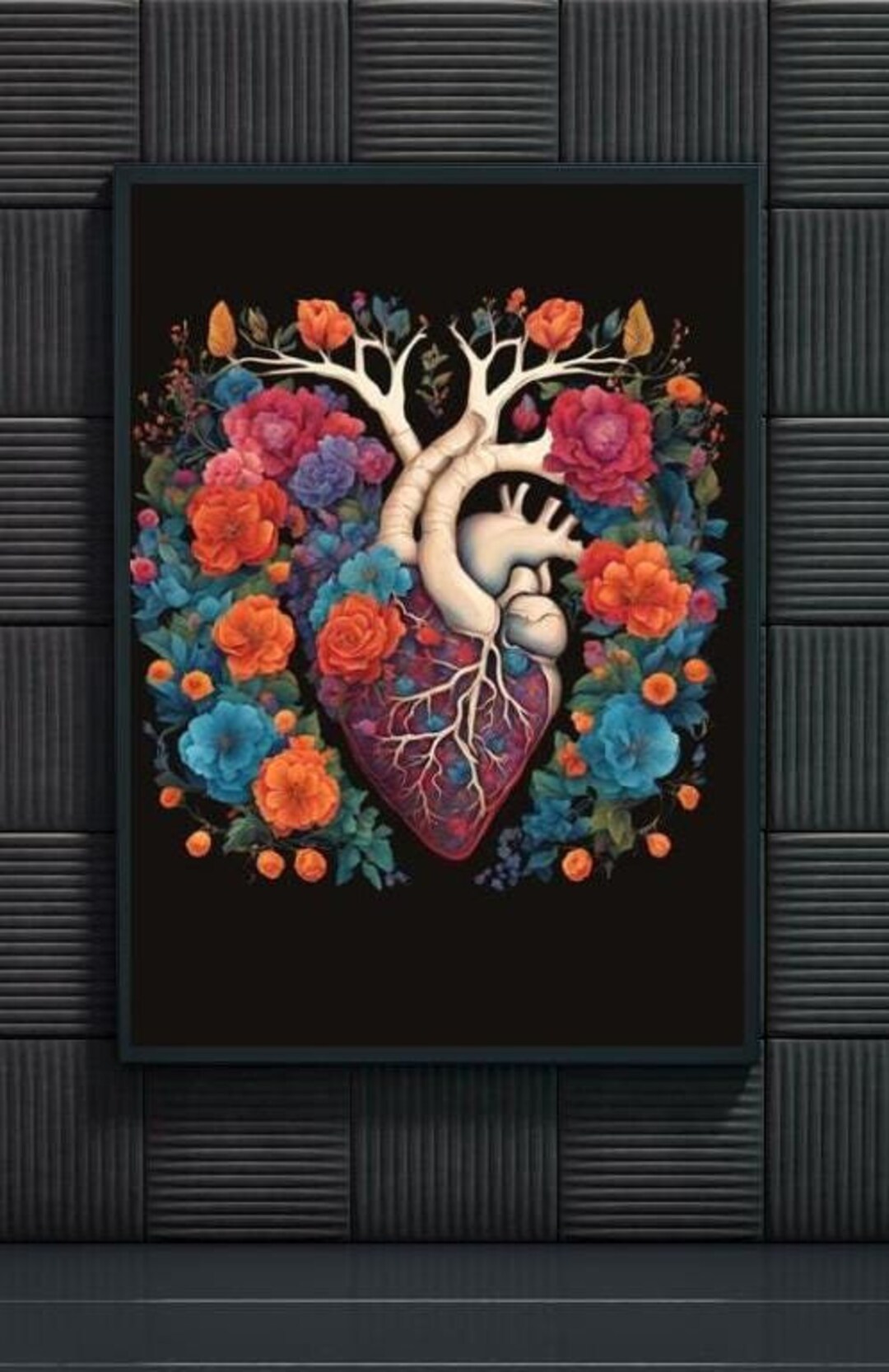 Anatomical Heart , Anatomy Wall Art,science Art Prints ,anatomy Art ...