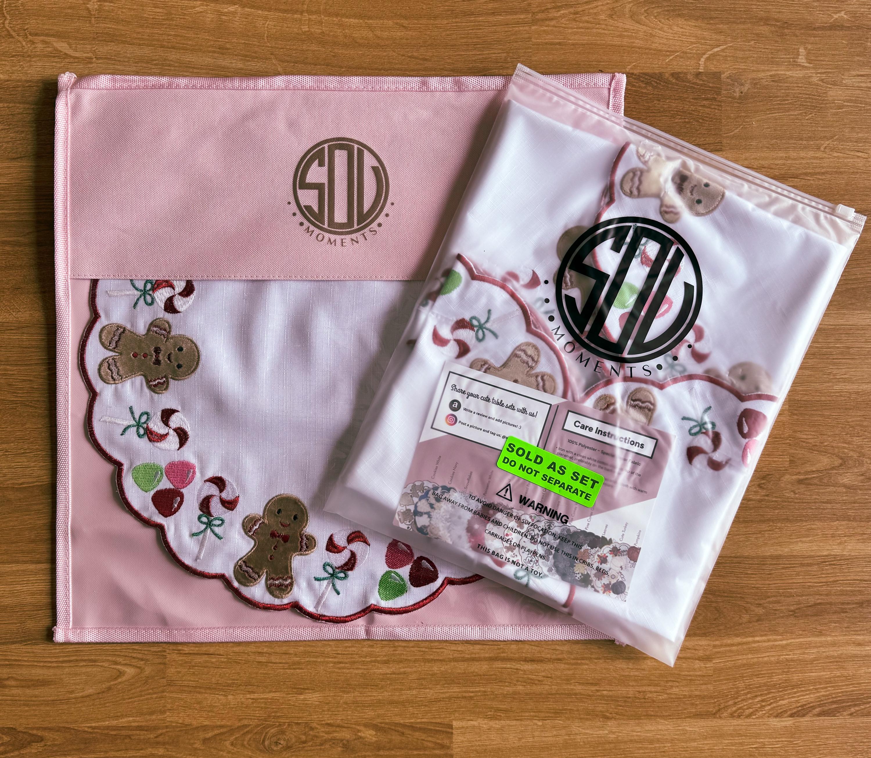 Gingerbread Christmas 15in Round Placemat - Etsy