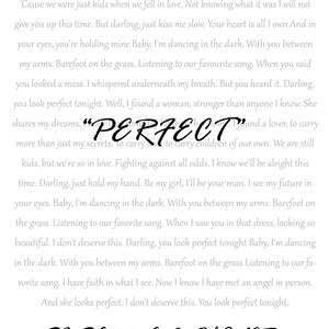 Custom Song Lyric Art,personalized Lyric Design,unique Gift for Wedding ...