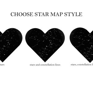 Custom Star Map Print With Heart Shape,wedding Gift for Lovers ...