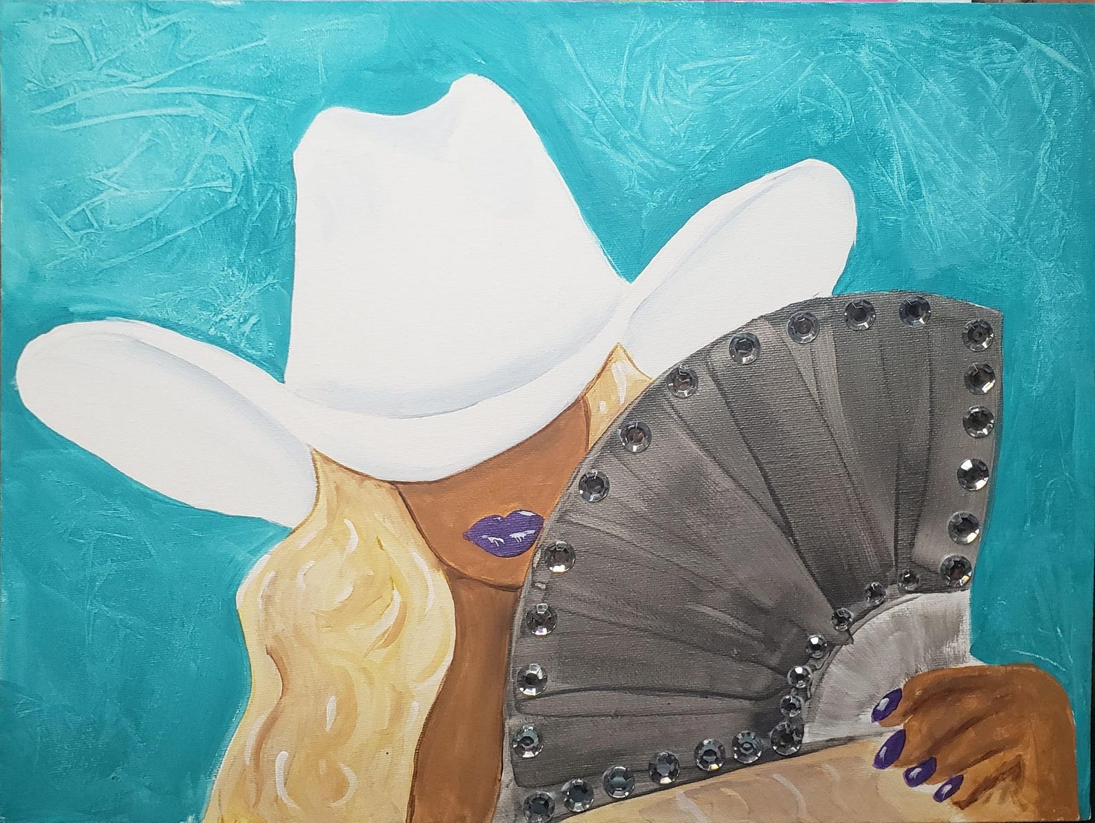 Fan Dance Paint Kit – Pre-drawn Canvas & Brushes | Bold Movement Art ...