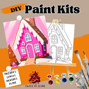 Joy to the World DIY Paint Kit/ Ginger Bread / Gift Ideas / Festive ...