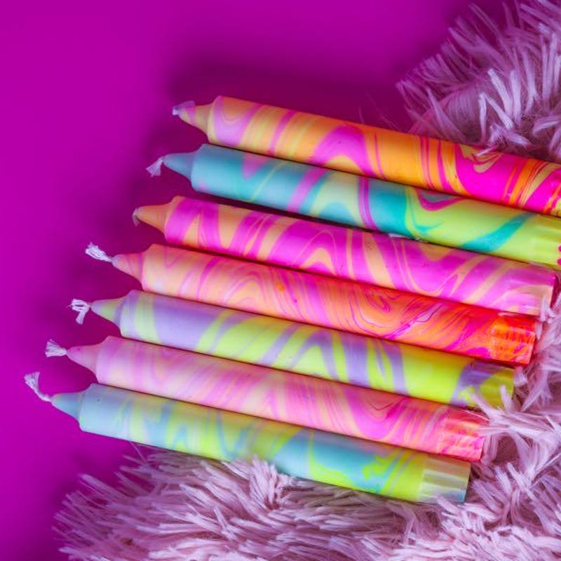 Colorful Candles - Etsy