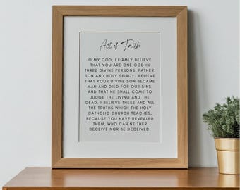 Act of Faith Act of Hope Act of Love Printable Bookmark, Instant ...