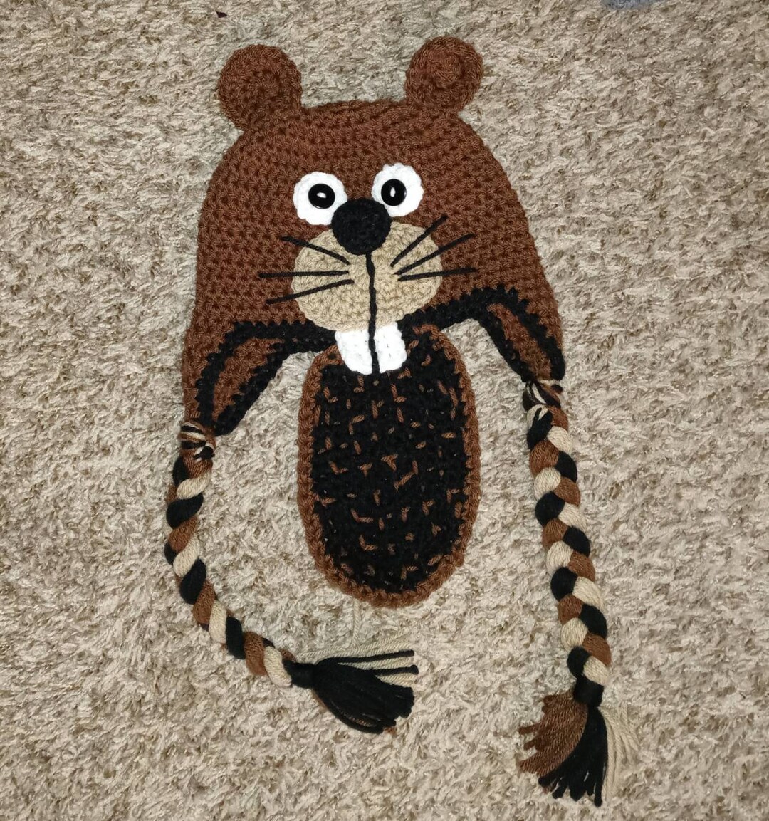 Beaver Hat Crochet - Etsy