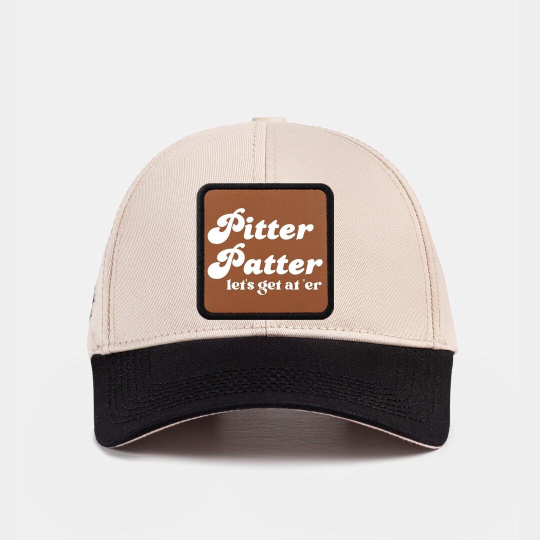 Pitter Patter Meme Baseball Cap, Removable Velcro Patch - Etsy