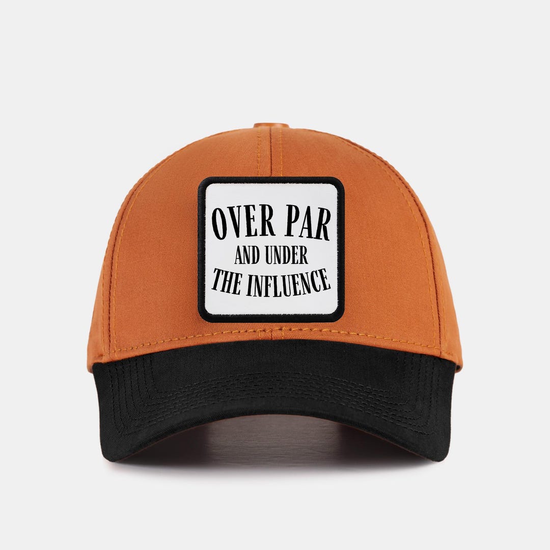 Over Par Golf Trucker Hat | Funny Velcro Patch 5 Panel Cap - Etsy