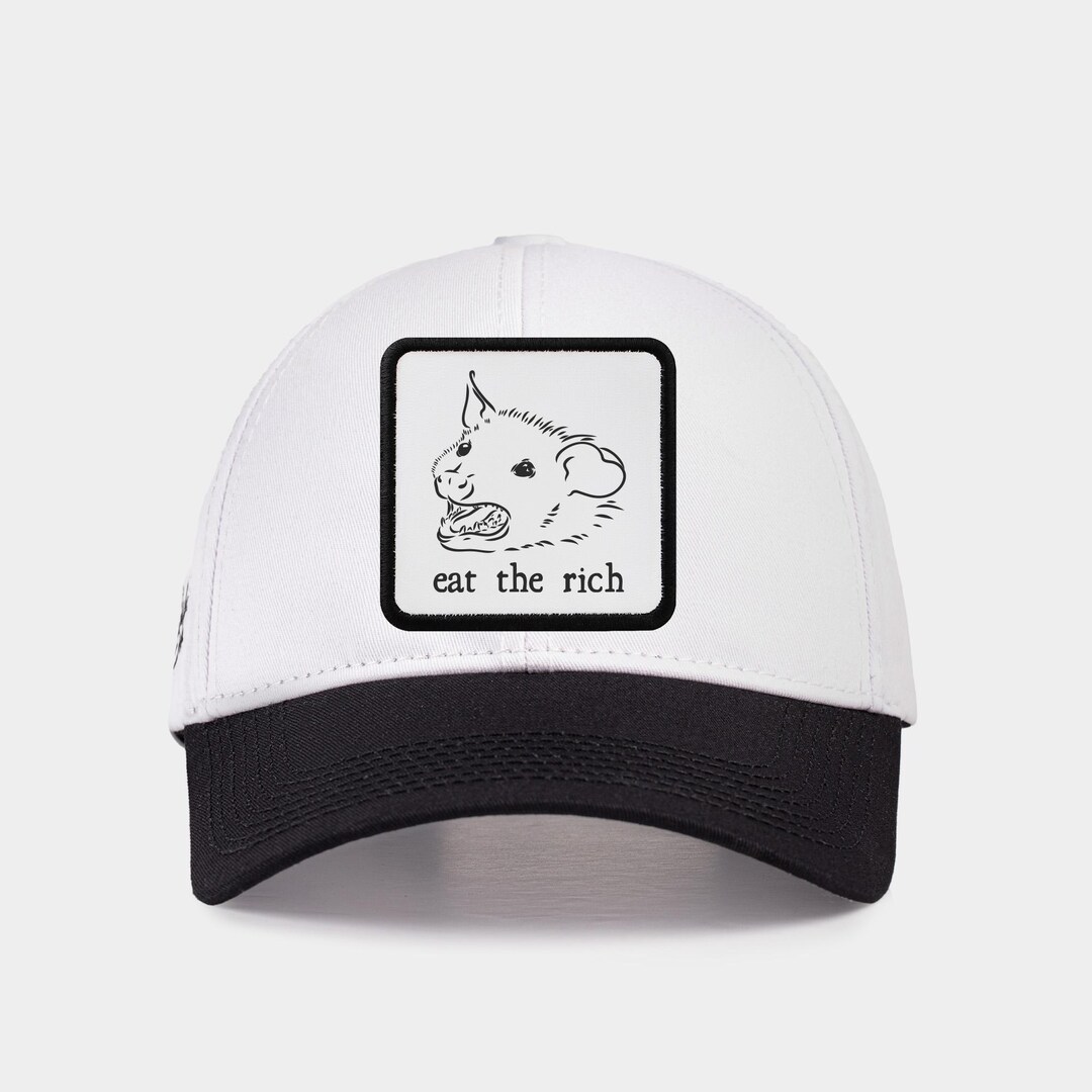 Eat the Rich Baseball Cap, Minimalist Anarchist Hat - Etsy