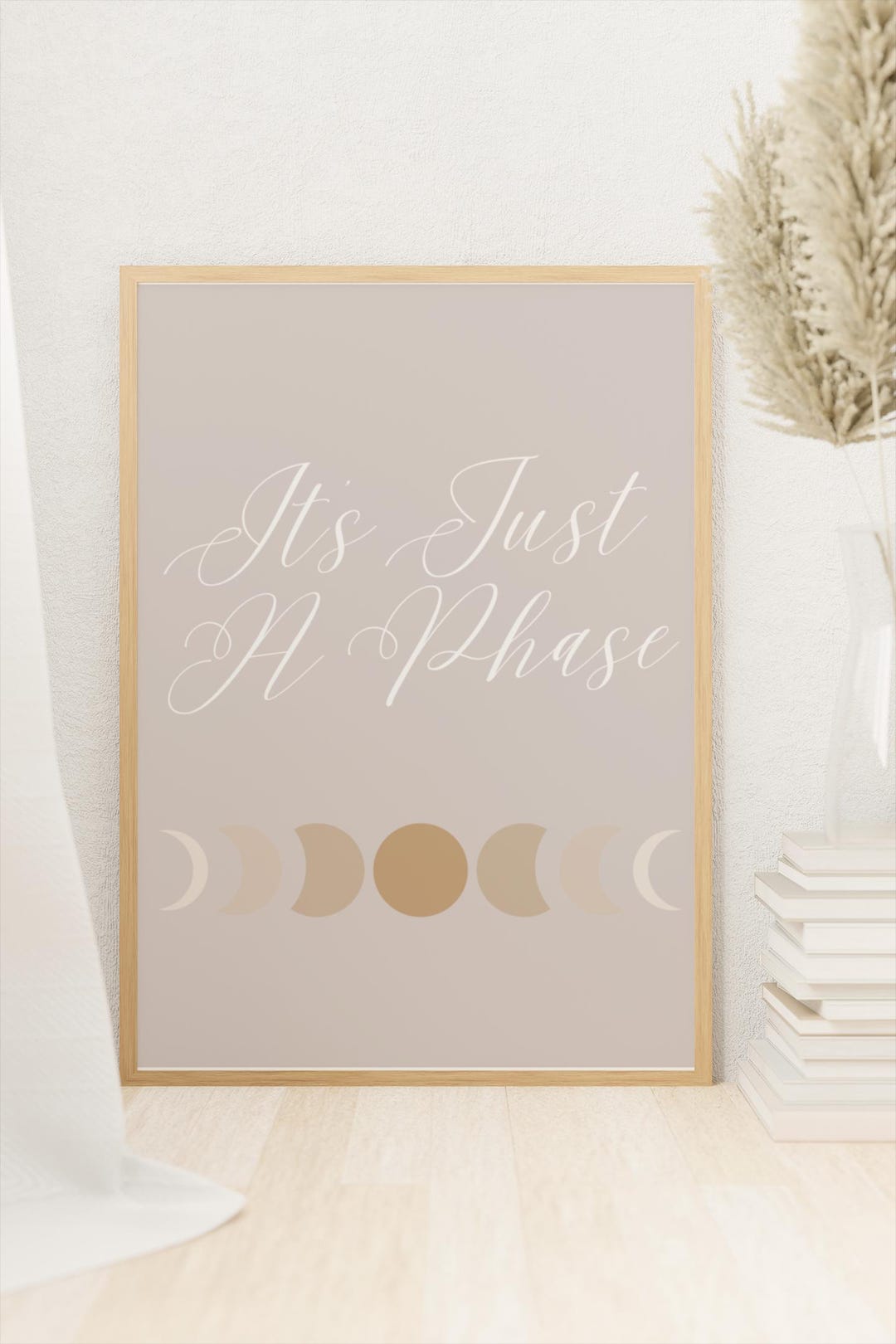 It’s Just a Phase Moon Phases Digital Print | Lunar Wall Art ...