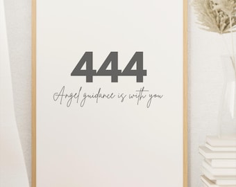 Angel Number 444 Digital Print | Aesthetic Art, Cool Art, Digital Art ...