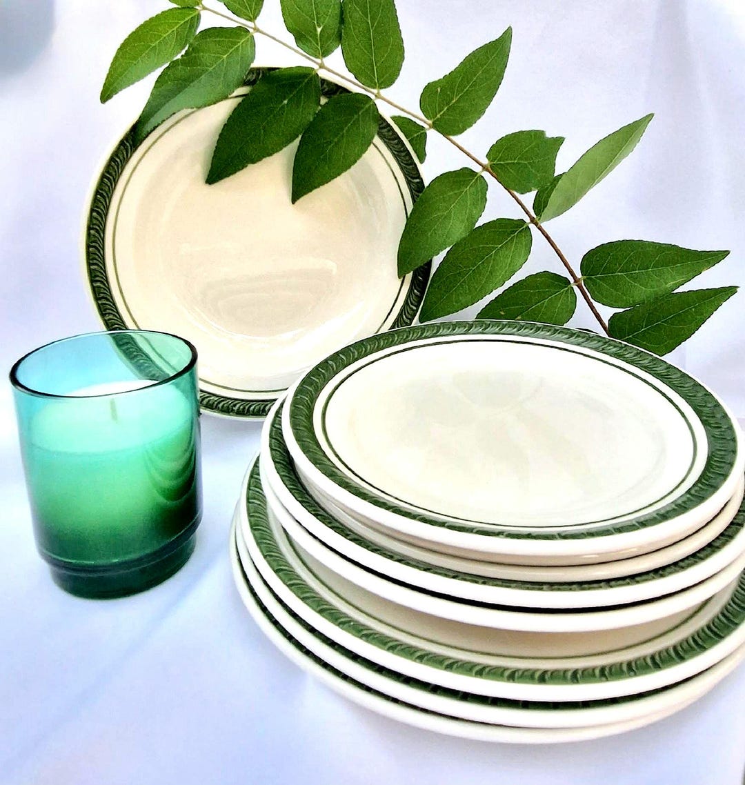 Set of 9 Vintage Ceramic Italian Plates Ironstone Firenze Florence ...