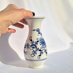 Vintage Onion Pattern Porcelain Original Bohemia Blue Onion Vase Czech ...