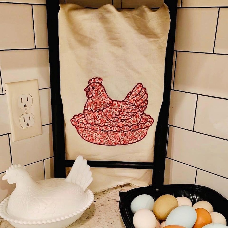 Hen on a Nest Pattern - Etsy UK