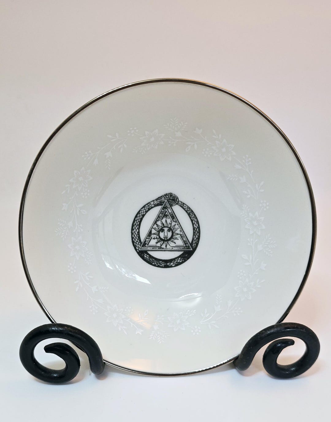 Ouroboros Solstice Bowl Antique or Vintage Ceramic Altar Plate for You ...