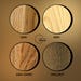 Round LED Bathroom Vanity Mirror With Shelf | Mid-century Modern Wood ...