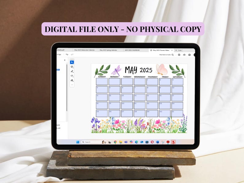 2025 May Calendar Editable, Spring Calendar, Printable Calendar ...