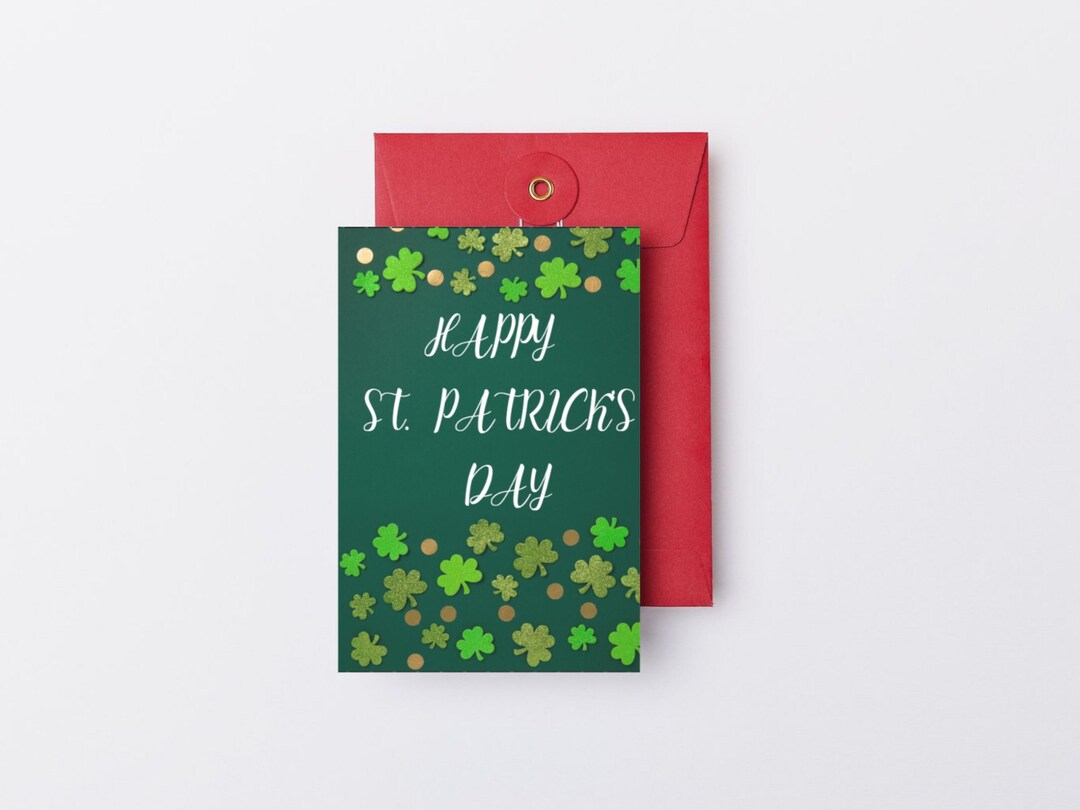 Printable St. Patrick's Day Greeting Card, St. Pattys Day + Friend ...