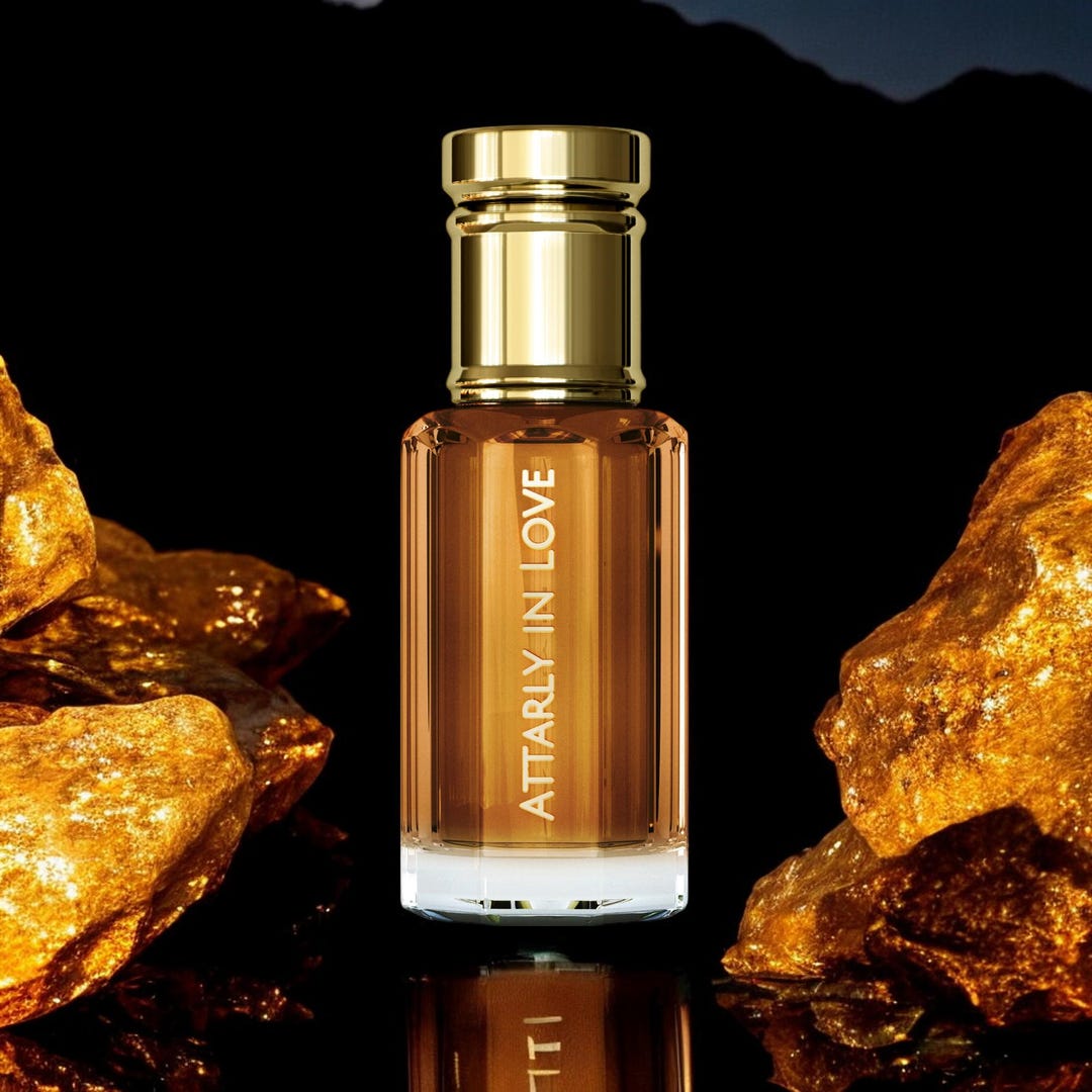 Amber Attar Perfume Oil | Vanilla, Patchouli, Labdanum, Smoky Oud ...