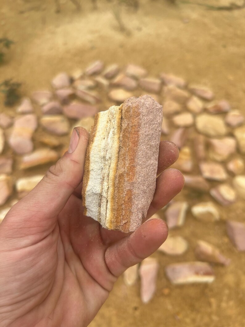Tri-color Sandstone (aka. “neapolitan Stone” or “strawberry Sandstone ...