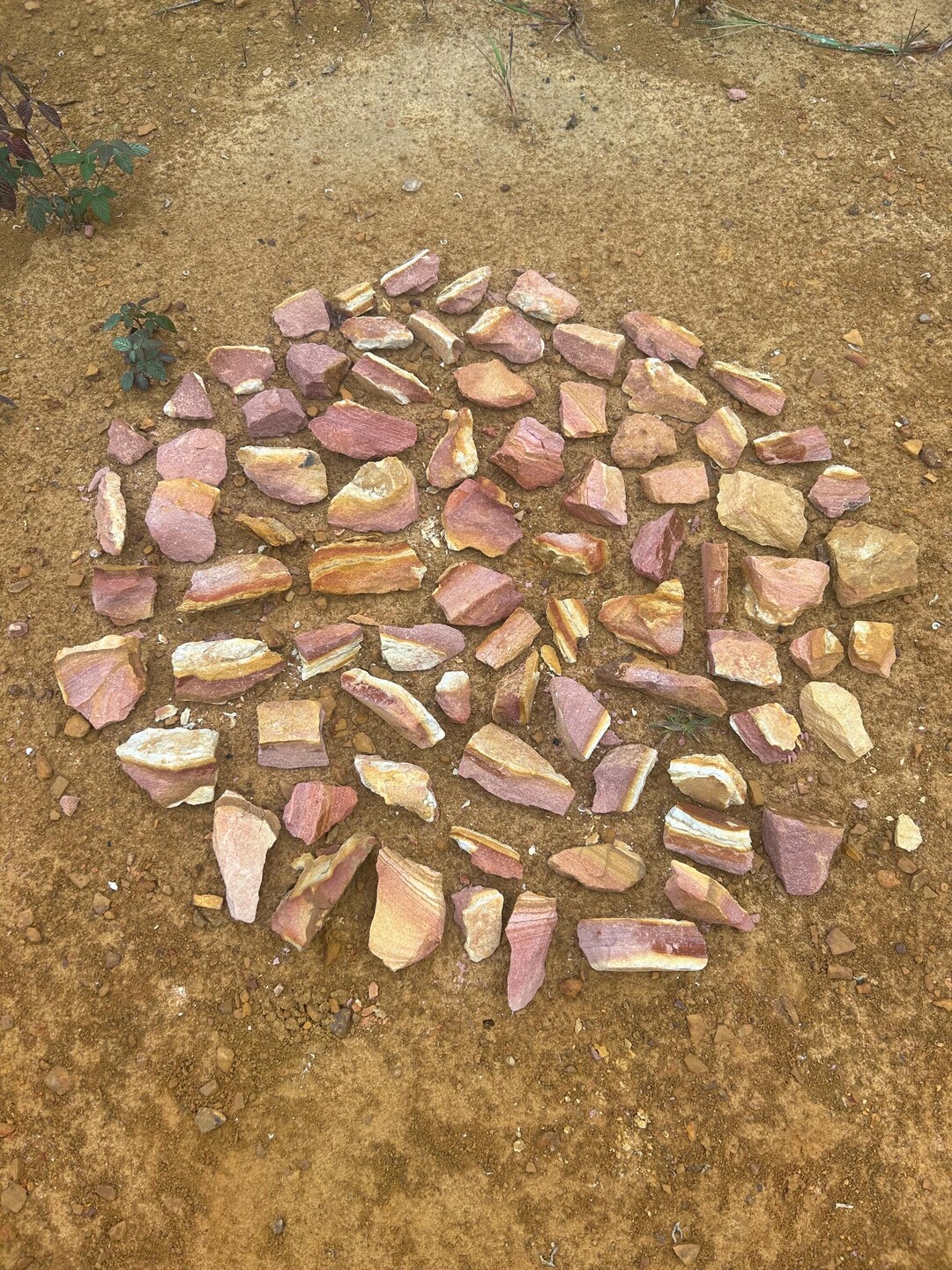 Tri-color Sandstone (aka. “neapolitan Stone” or “strawberry Sandstone ...