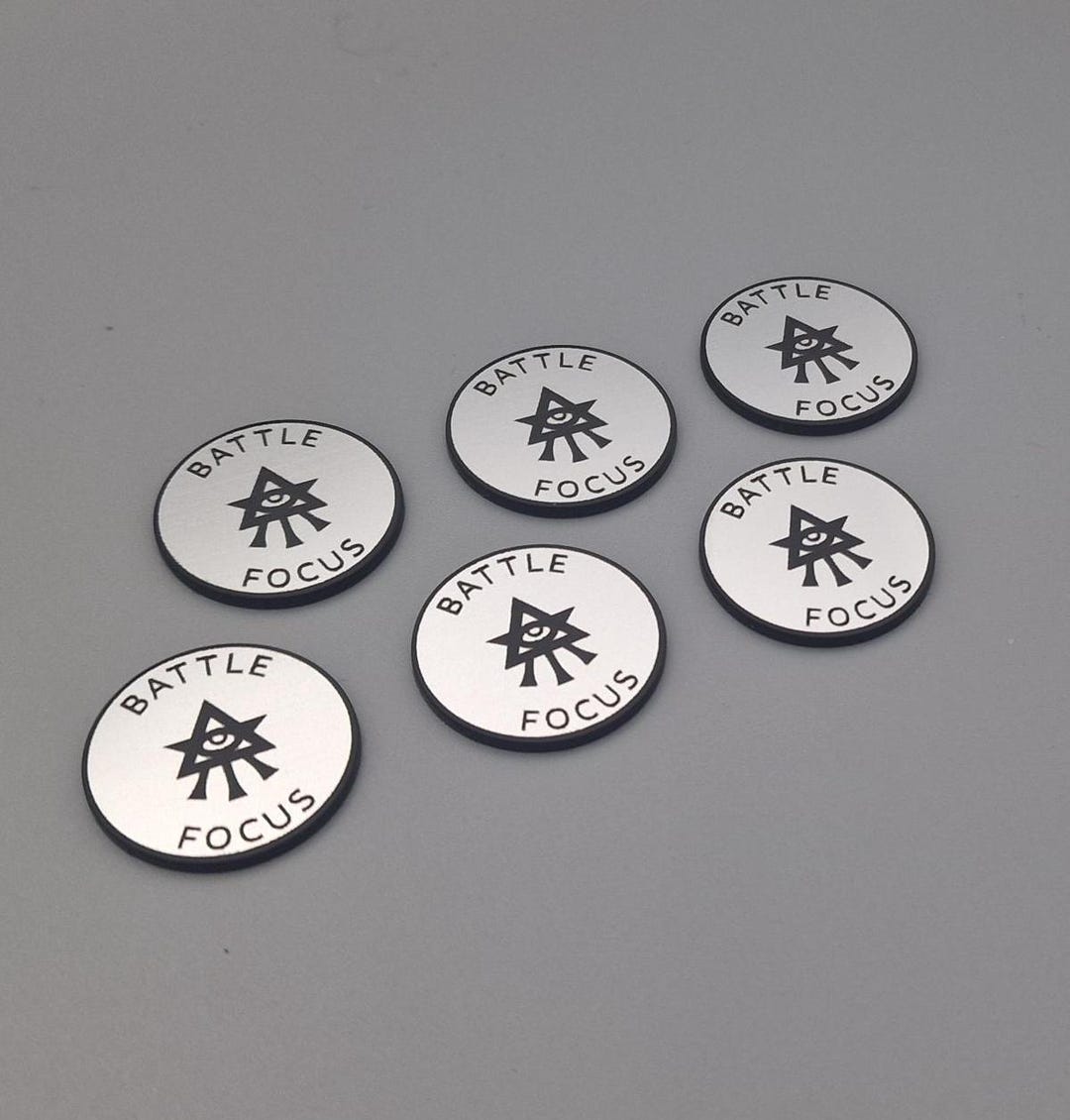 6 X Battle Focus Tokens - Etsy