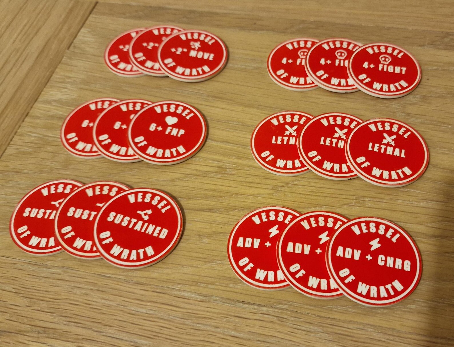 18 X Vessel of Wrath Blessing Tracking Tokens - Etsy