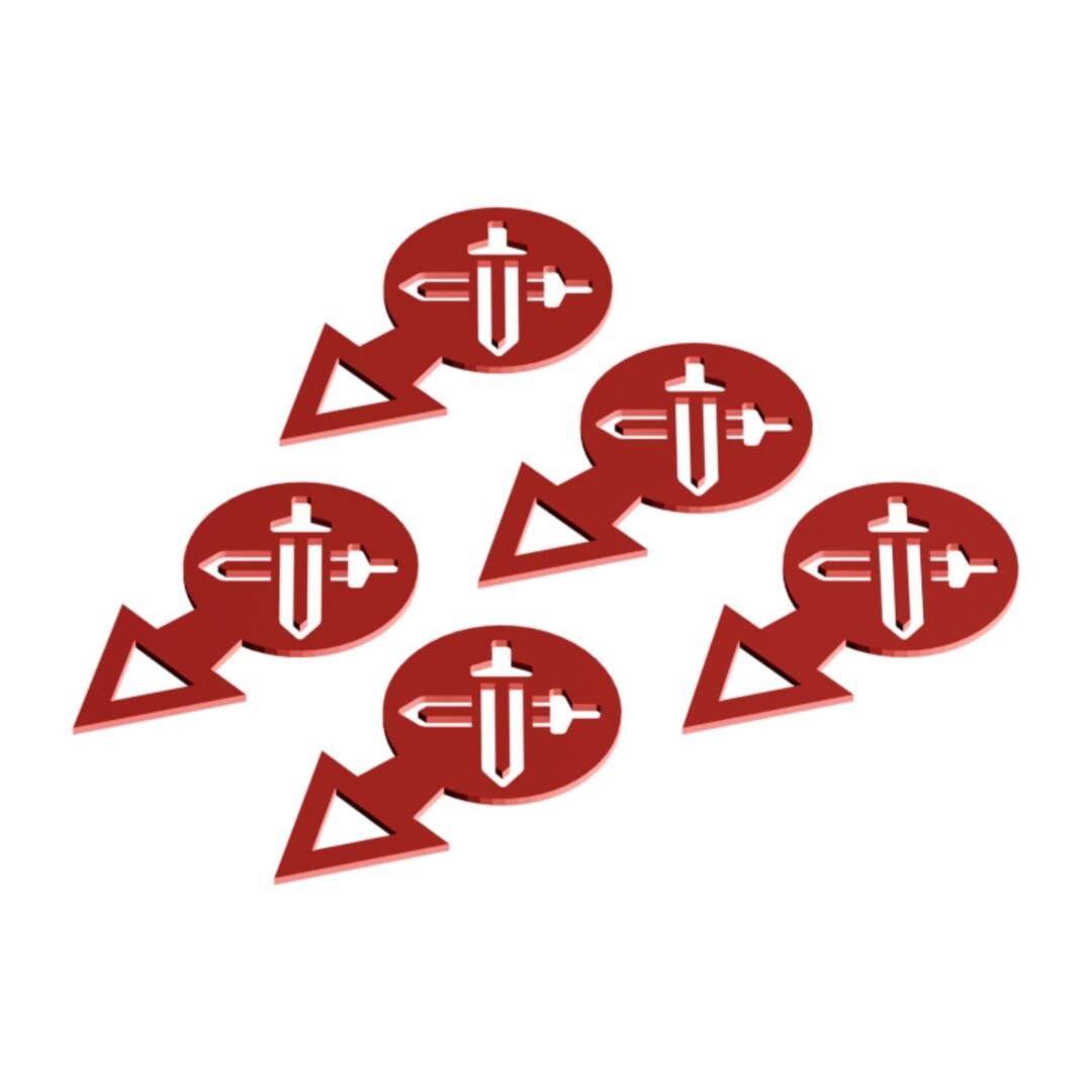 Set of 5 Charge Tokens - Etsy