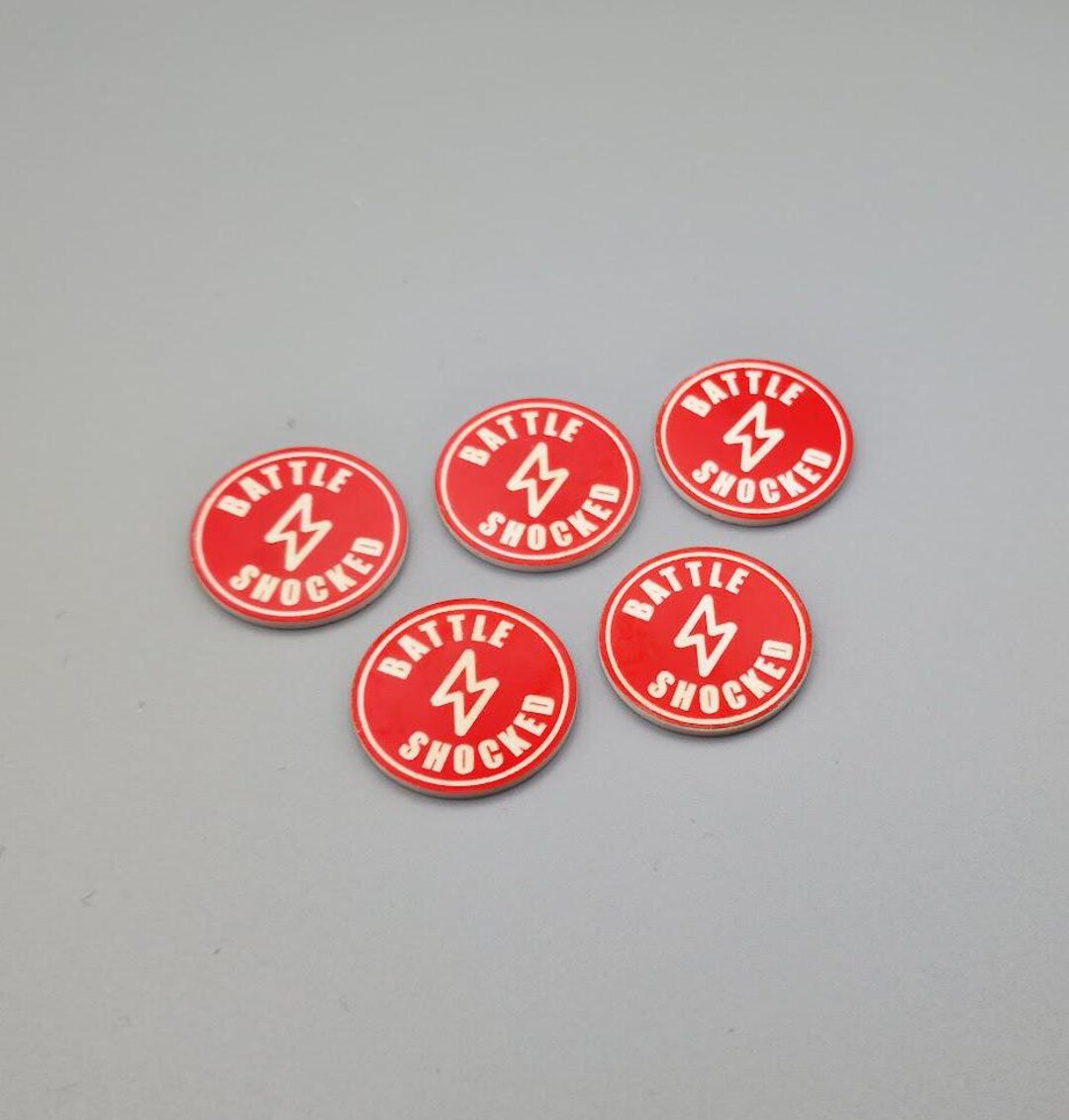 5 X Battle Shock Tokens - Etsy