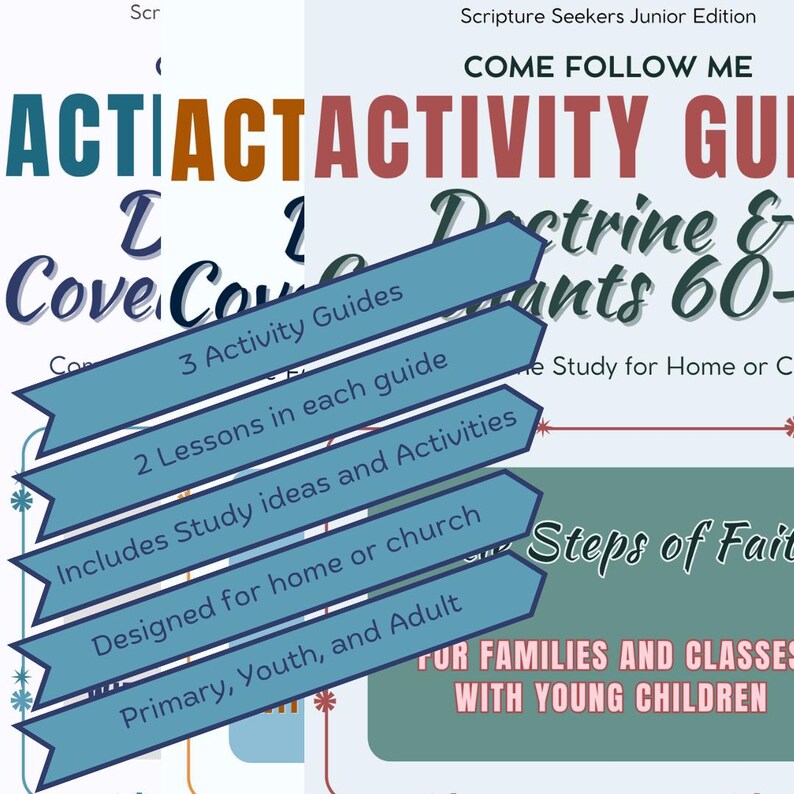 Come Follow Me Lessons Help|family Scripture Activity Guide|fun FHE|D&C ...