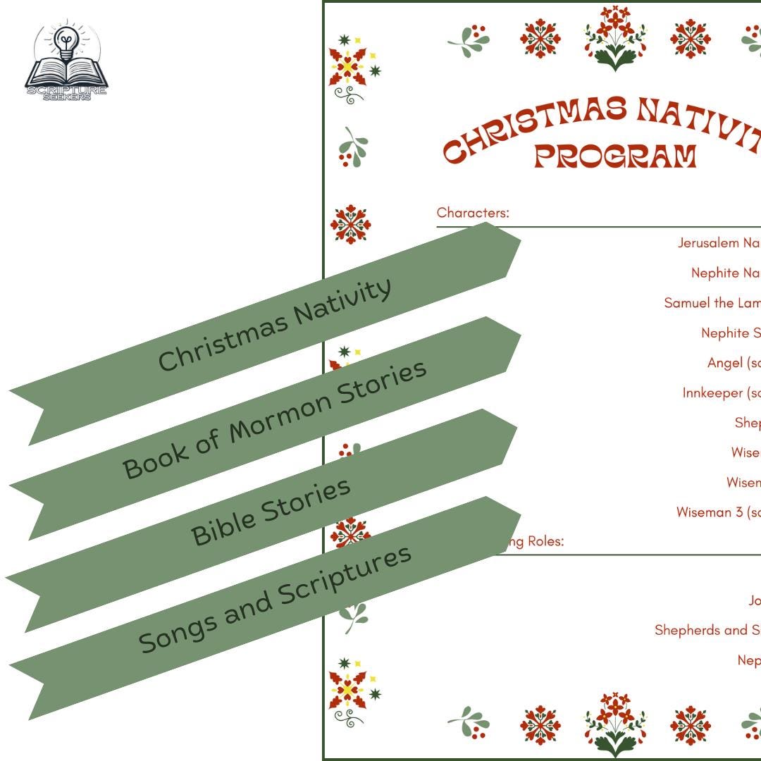 LDS Nativity Program Script|christmas Play Skit From Book of Mormon ...
