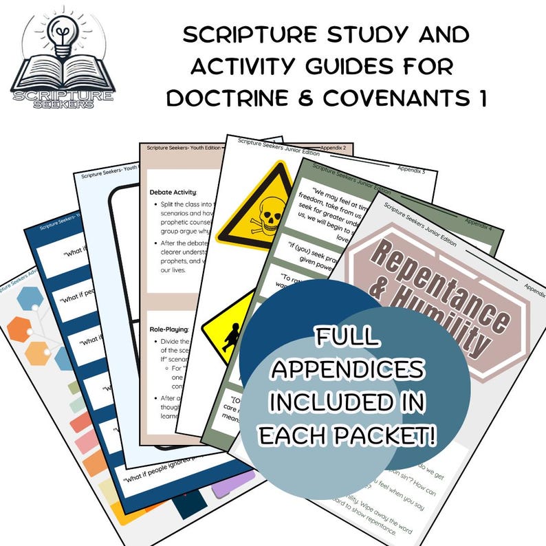 Come Follow Me Lessons Help|family Scripture Activity Guide|fun Fhe ...