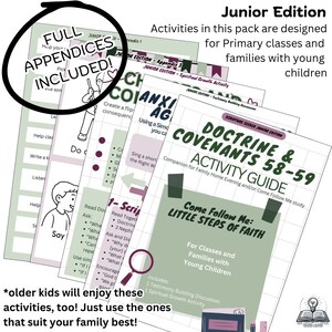 Come Follow Me Lessons Help|family Scripture Activity Guide|fun FHE|D&C ...