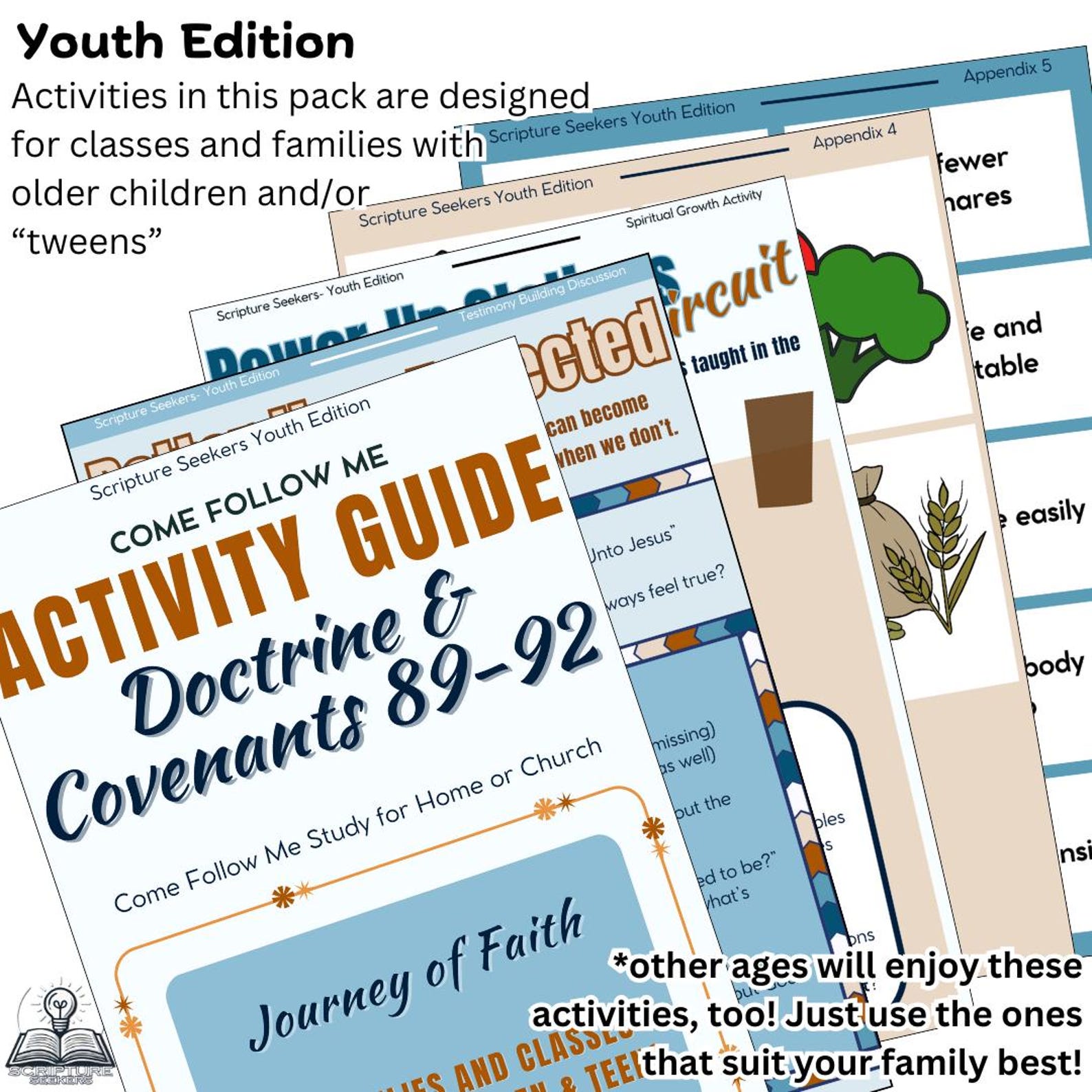 Come Follow Me Lessons Help|family Scripture Activity Guide|fun FHE|D&C ...