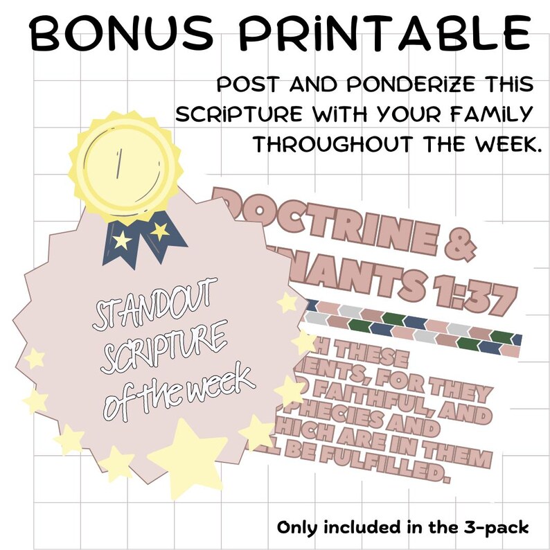 Come Follow Me Lessons Help|family Scripture Activity Guide|fun Fhe ...