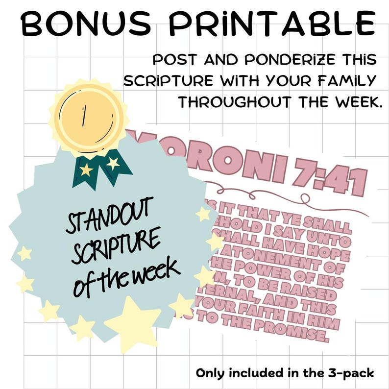 Family Scripture Activity Guide|fun Fhe|come Follow Me Lessons|moroni 7 ...