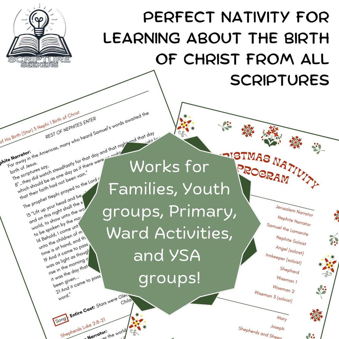 LDS Nativity Program Script|christmas Play Skit From Book of Mormon ...