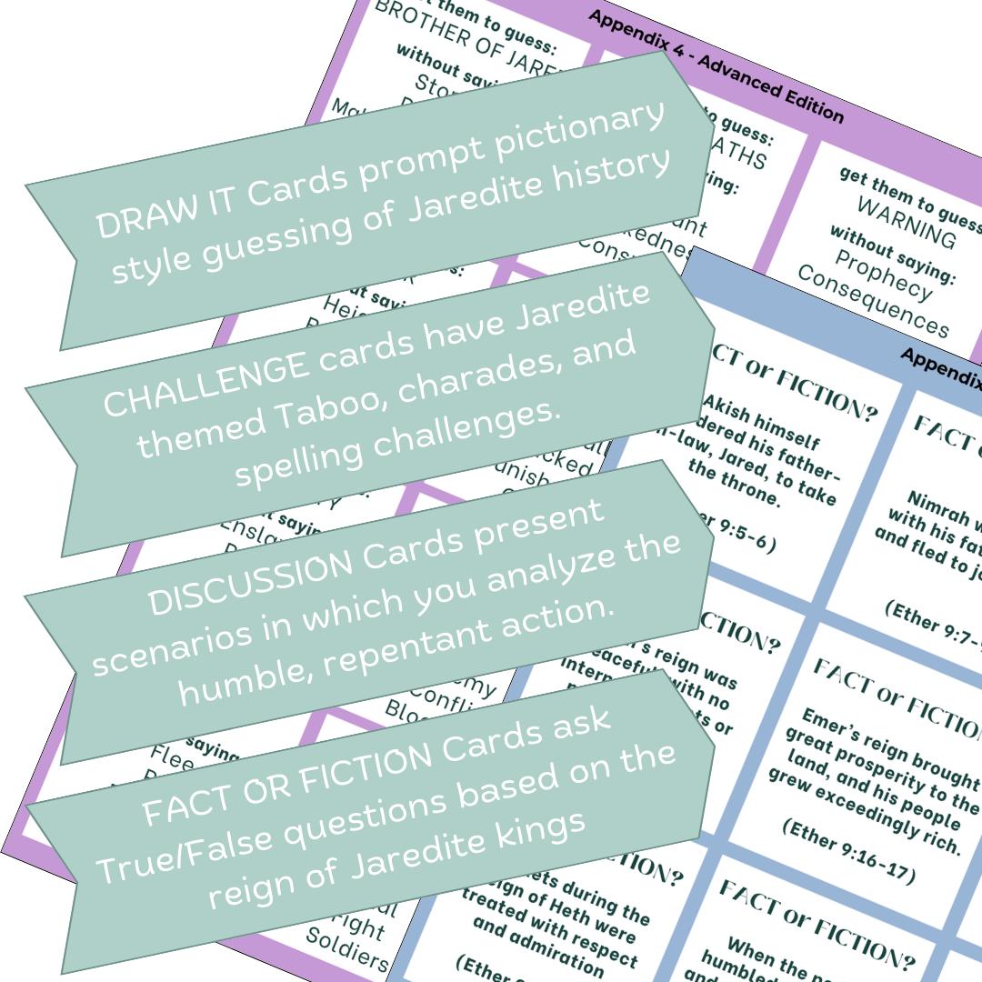 Pride Cycle Board Game Come Follow Me Jaredites LDS Family Home Evening ...