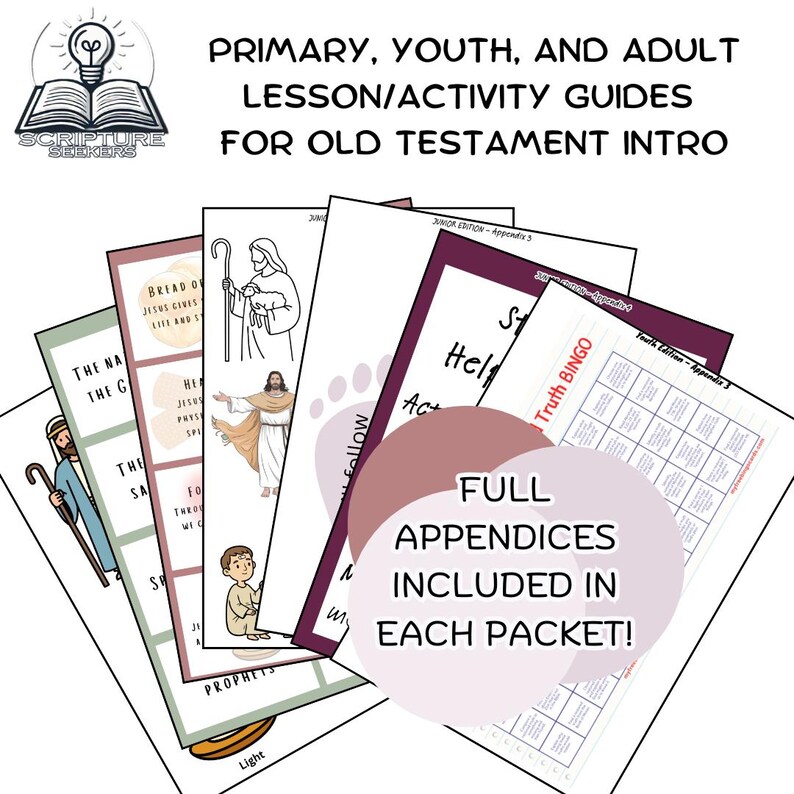 Come Follow Me Introduction to the Old Testament Activity & Lesson ...