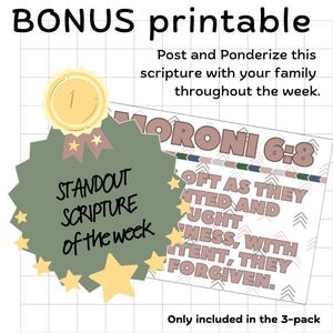 Family Scripture Activity Guide|fun Fhe|come Follow Me Lessons|moroni 1 ...