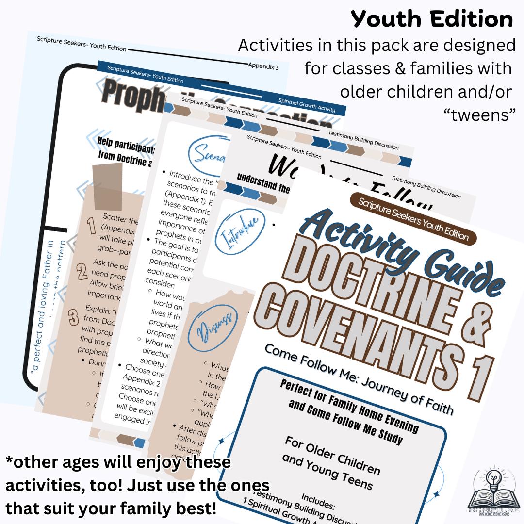 Come Follow Me Lessons Help|family Scripture Activity Guide|fun Fhe ...