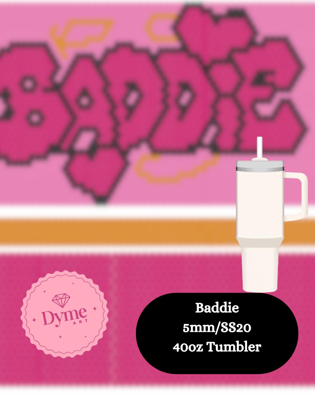 Baddie/ Rhinestone Template Pattern /digital Design/ 40oz Tumbler Cup ...