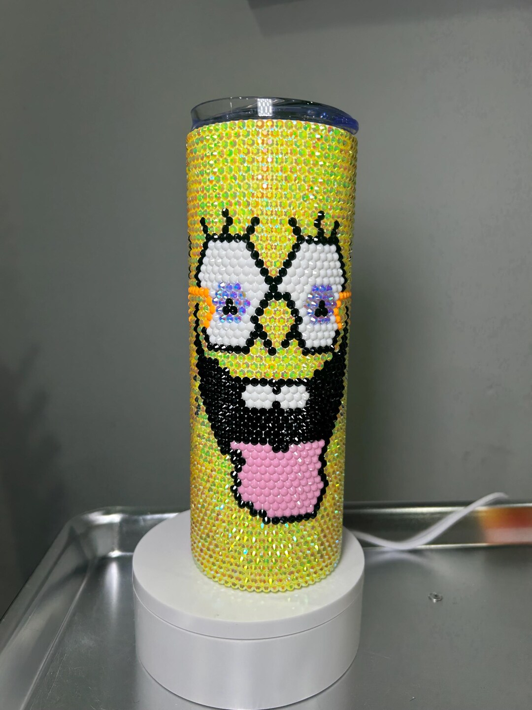 Bestie Duo Spongebob & Patrick Diamond-rhinestone 20oz Skinny Insulated ...