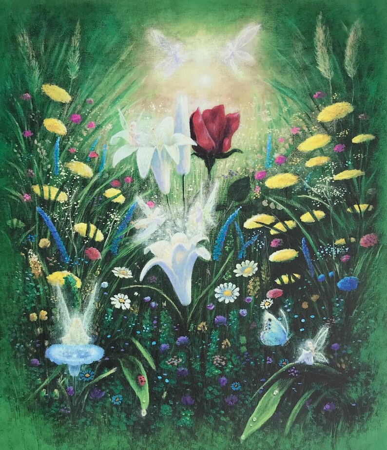 Garden Fairy Art Print | Spring Fine Art | Print on Paper | Fairy ...