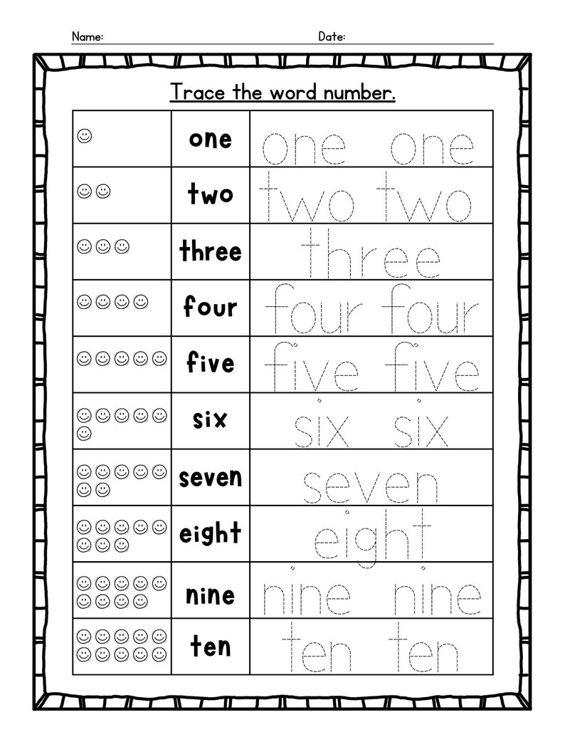 Let’s Learn the Numbers: 1 to 10 - Etsy