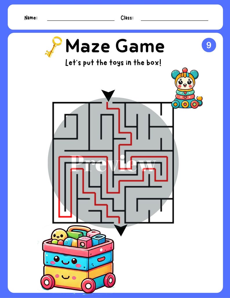 Maze Puzzle - Back to School - Etsy