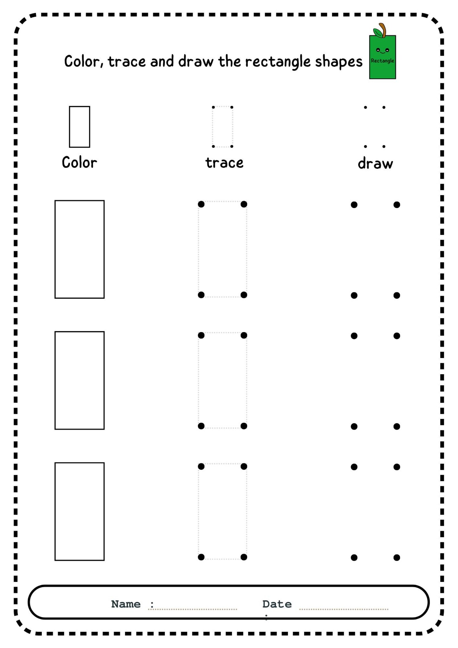 SHAPES: Coloring, Tracing & Drawing - Etsy