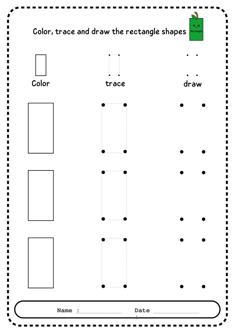 SHAPES: Coloring, Tracing & Drawing - Etsy
