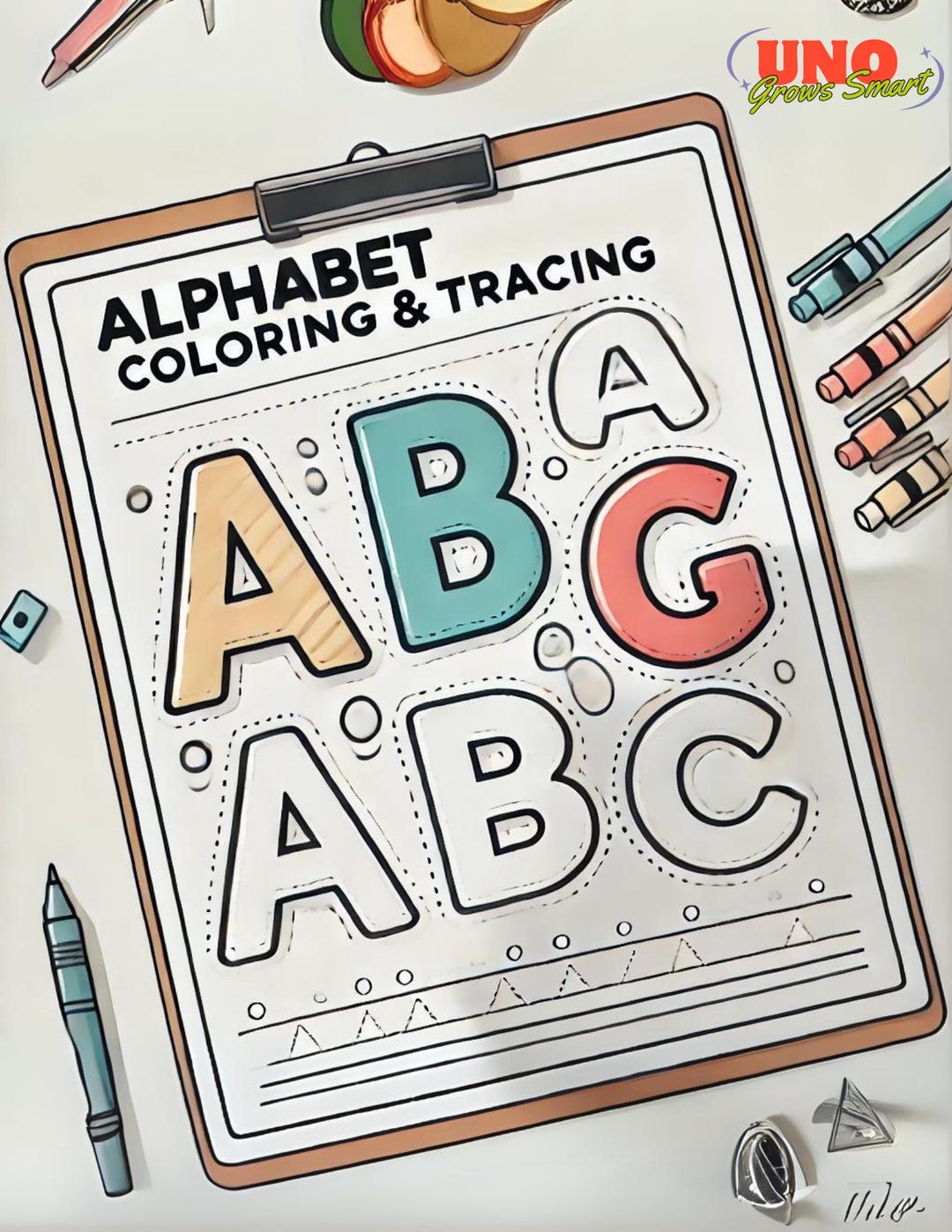 Alphabet Coloring & Tracing - Etsy